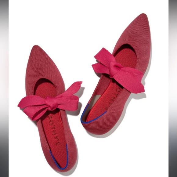 Rothy's | Shoes | Rothys Mary Jane Bow Flat Cinnamon Red Size 2 | Poshmark
